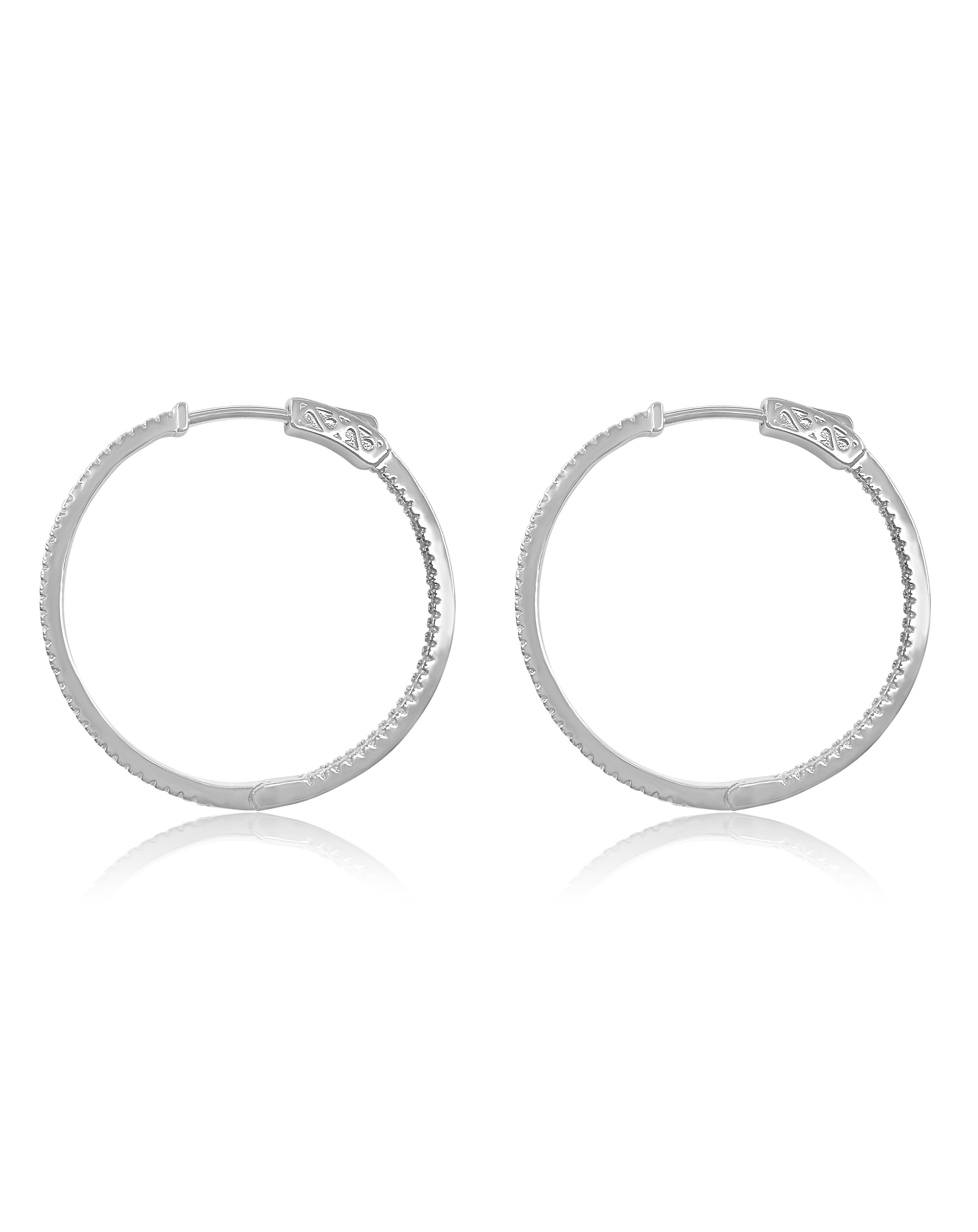 Diamante Hoop Earrings – Capella & Co.