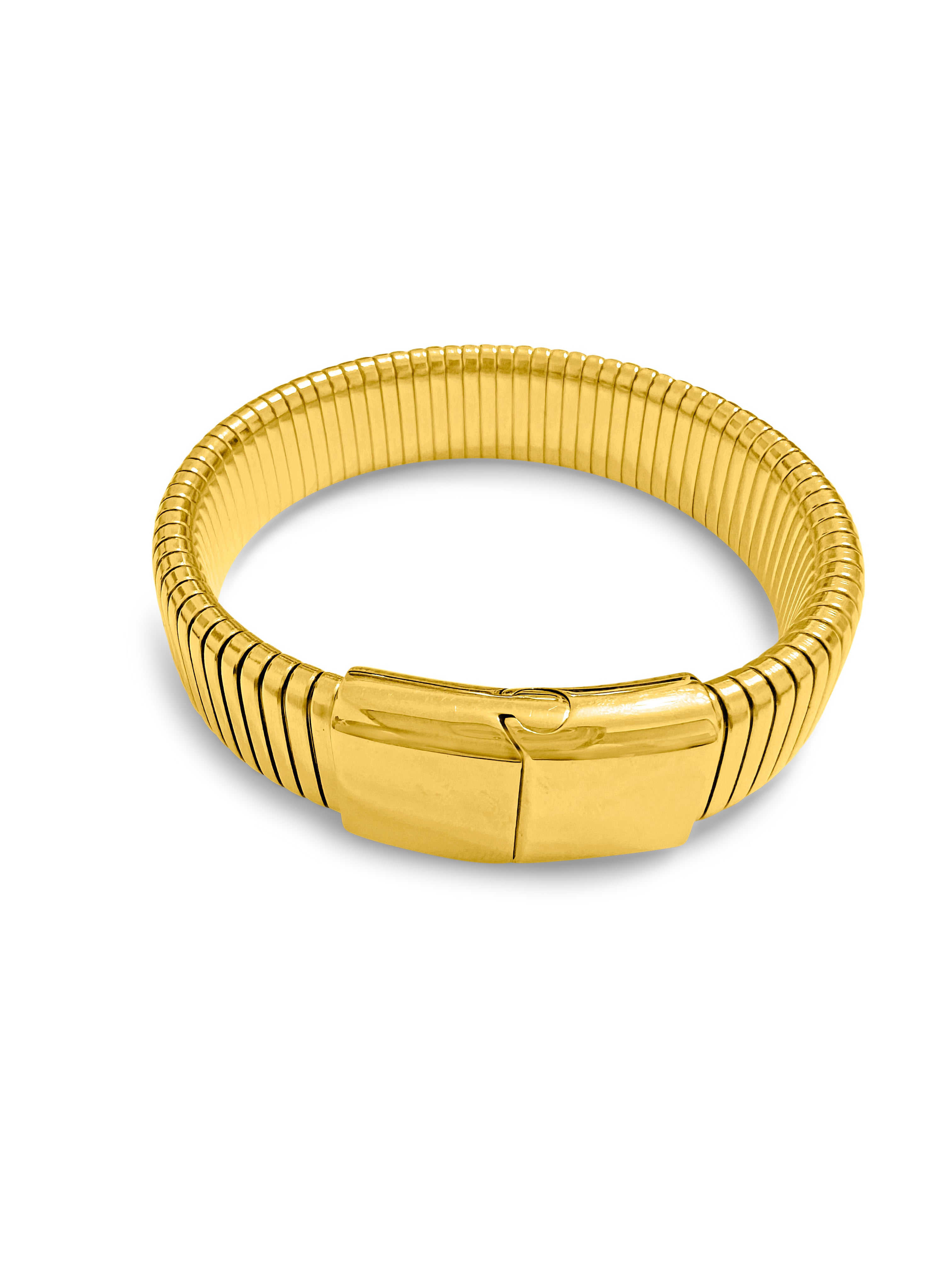 Nadia Gold Bangle Bracelet – Capella & Co.