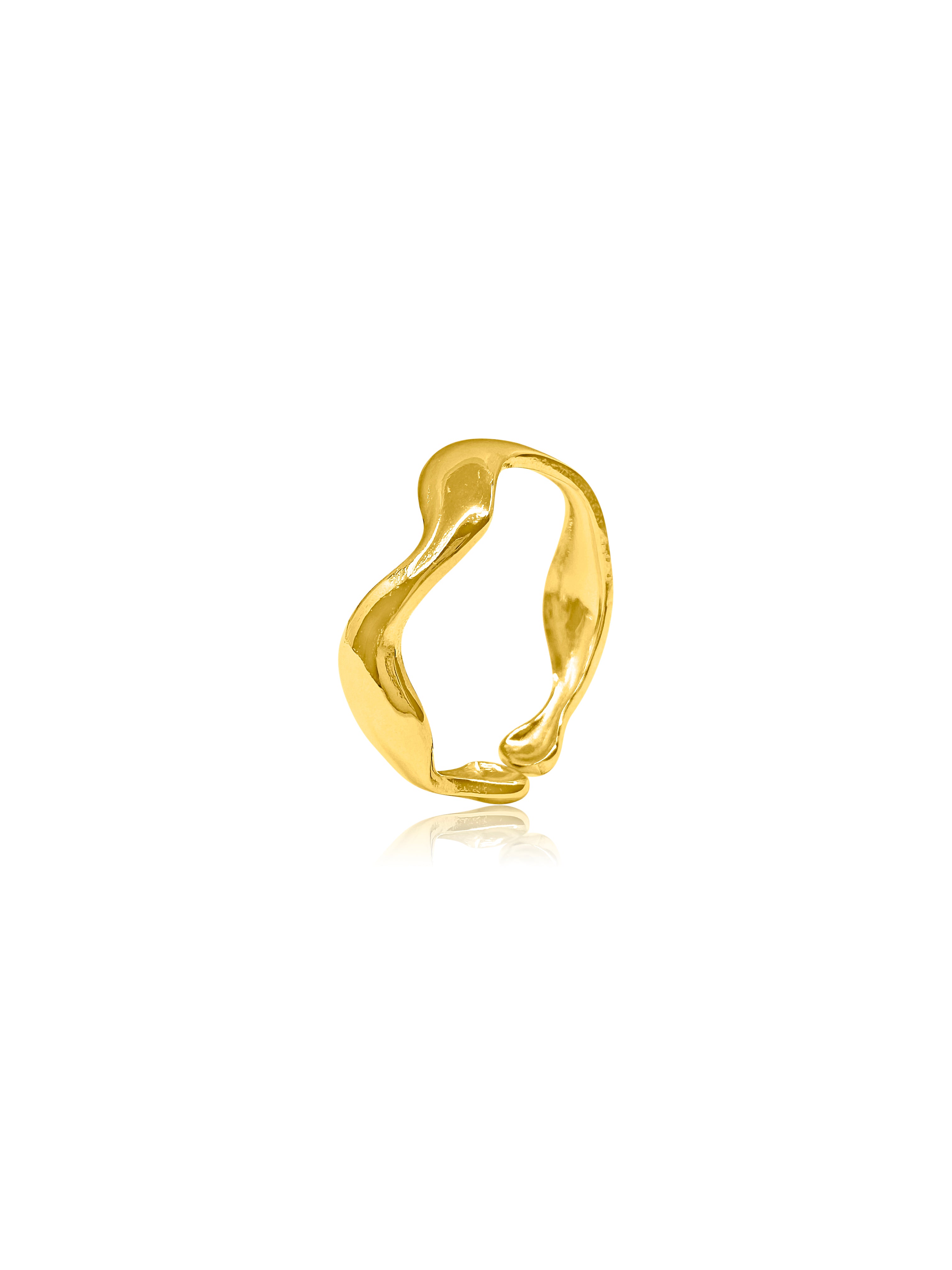 Wavy Gold Ring – Capella & Co.