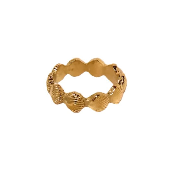Clam Shells Gold Ring – Capella & Co.